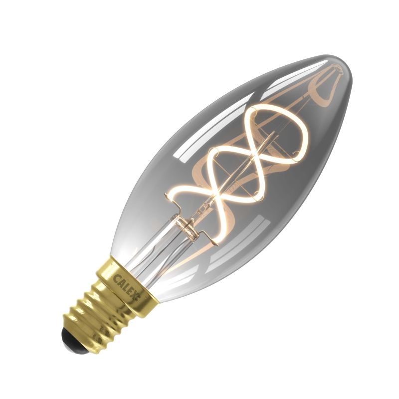 Calex | LED filament | Kleine fitting E14 | B35 Kaars | Titanium | 4W