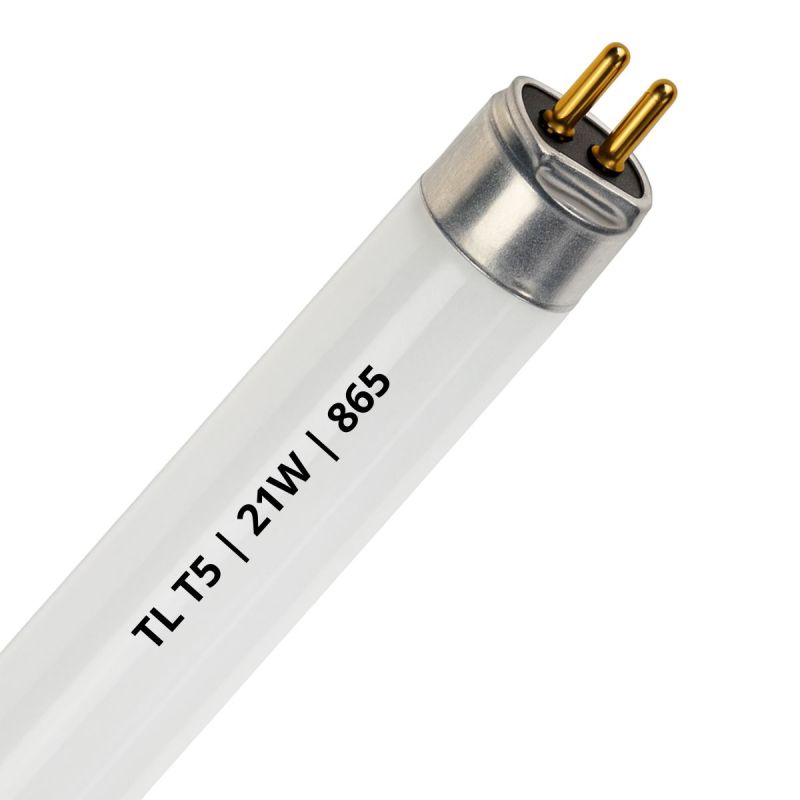 Tube fluorescent TL T5 | 21W | G5 | 865 Lumière du jour | 85cm